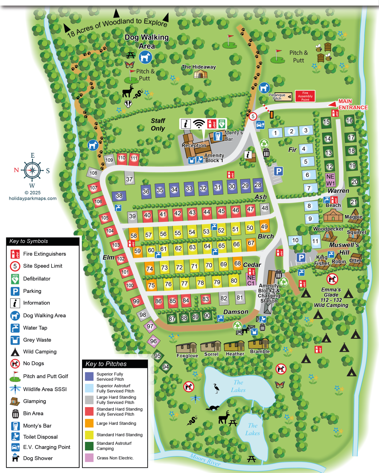 Park Map - Back of Beyond - Touring Camping & Glamping Park